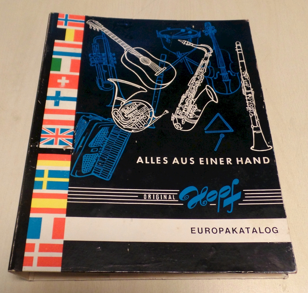 Hopf musical instruments Europa Full program 1964-65 dealer catalog ...