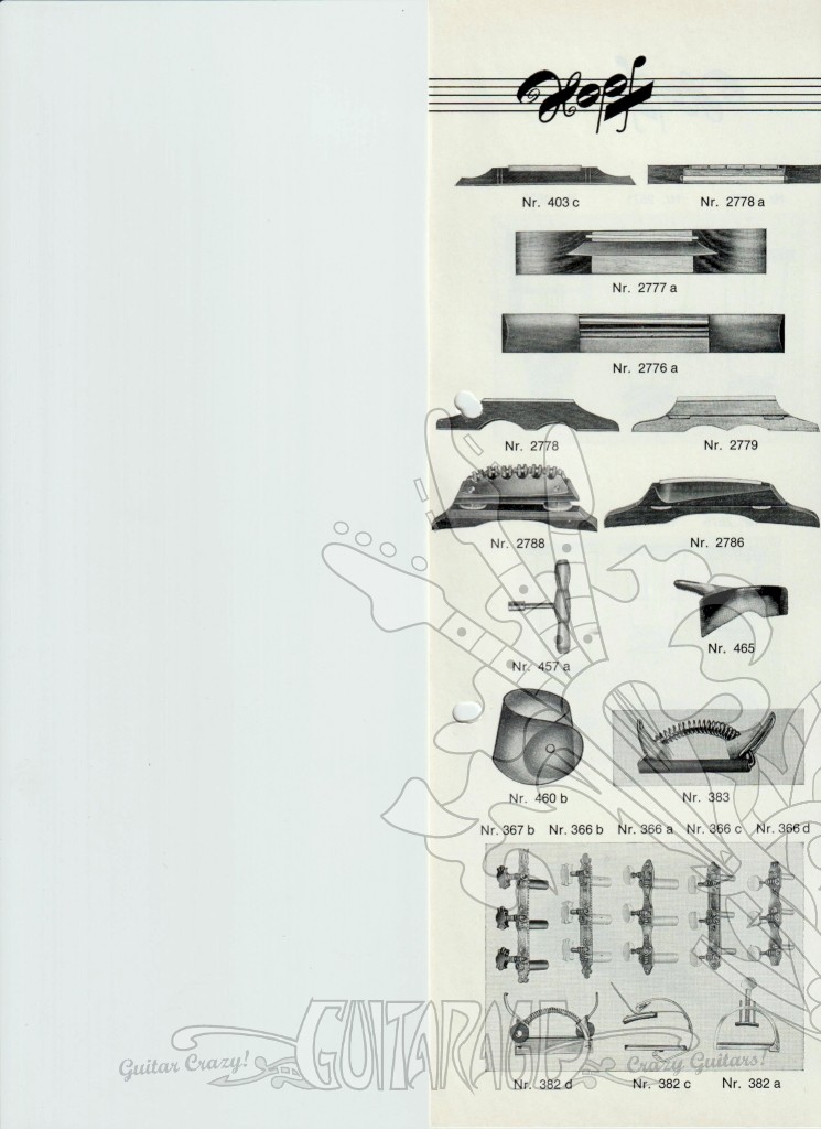 Hopf musical instruments Europa Full program 1964-65 dealer catalog ...