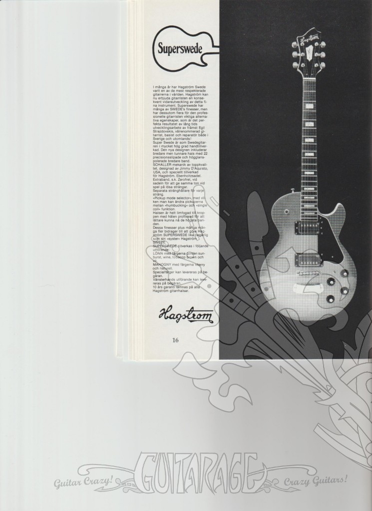 Hagstrom guitar basses serienrs and more blue book 1995 made in Sweden ...