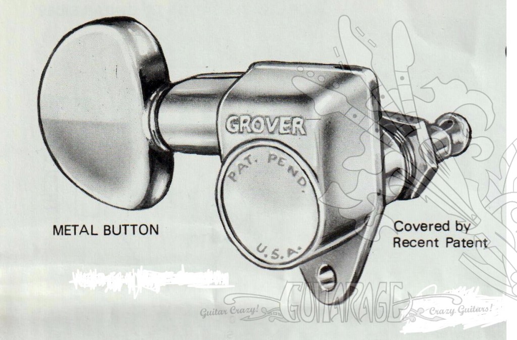 Grover "Futura" rotomatic guitar machine head mechanik 1970s chrome USA ...